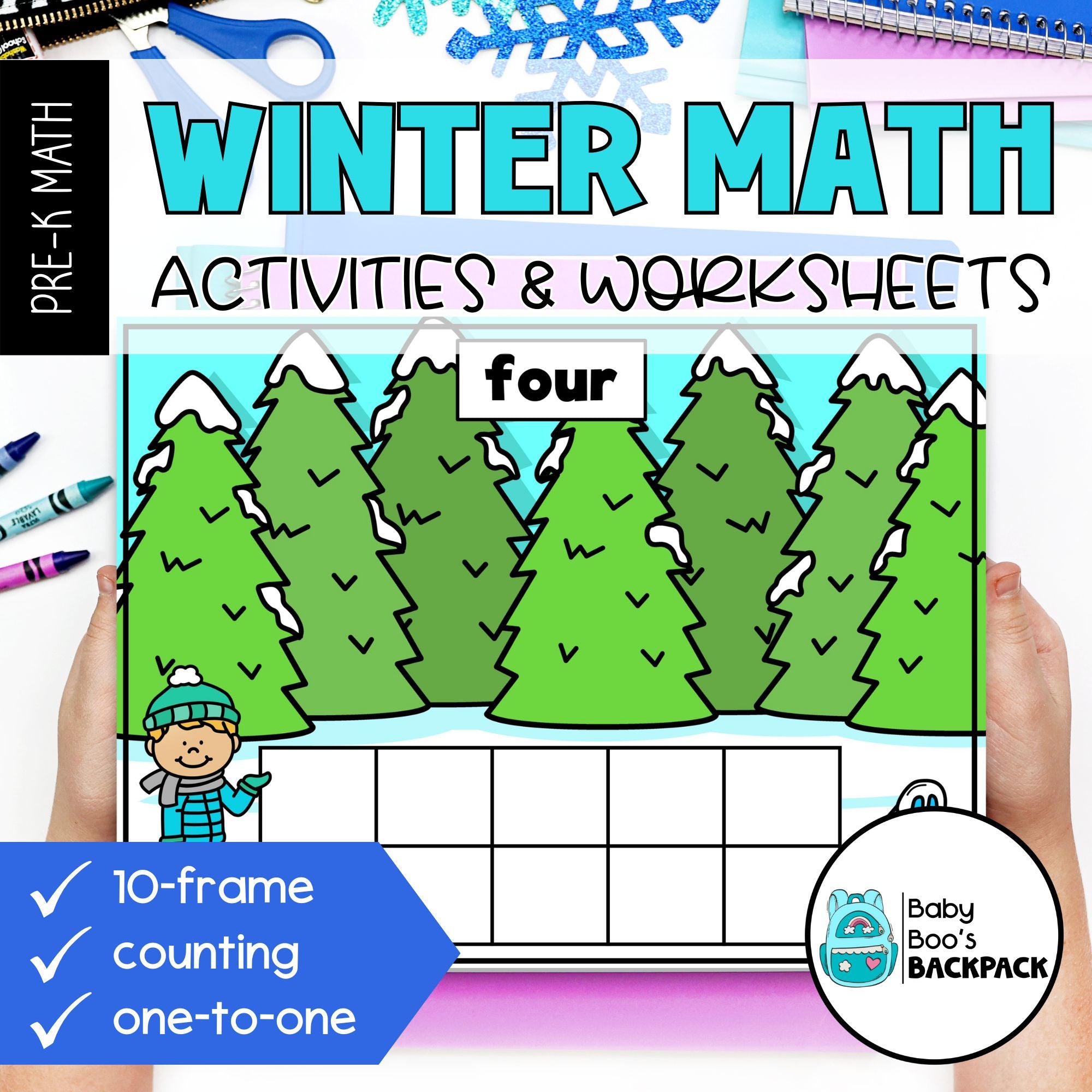 Winter Math Activities & Number Worksheets | Sorting, Measurement & Op ...