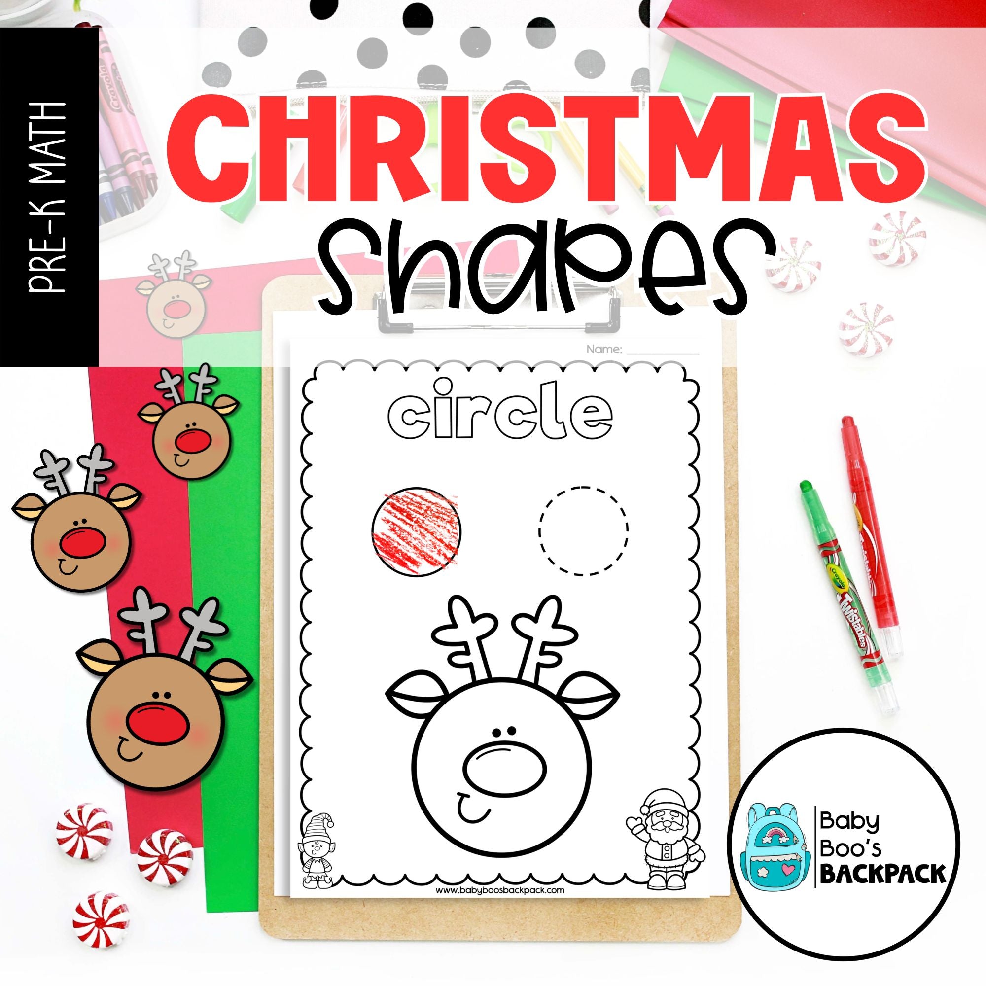 Christmas Shape Activities: Shape Matching | Coloring Sheets | Sort by ...