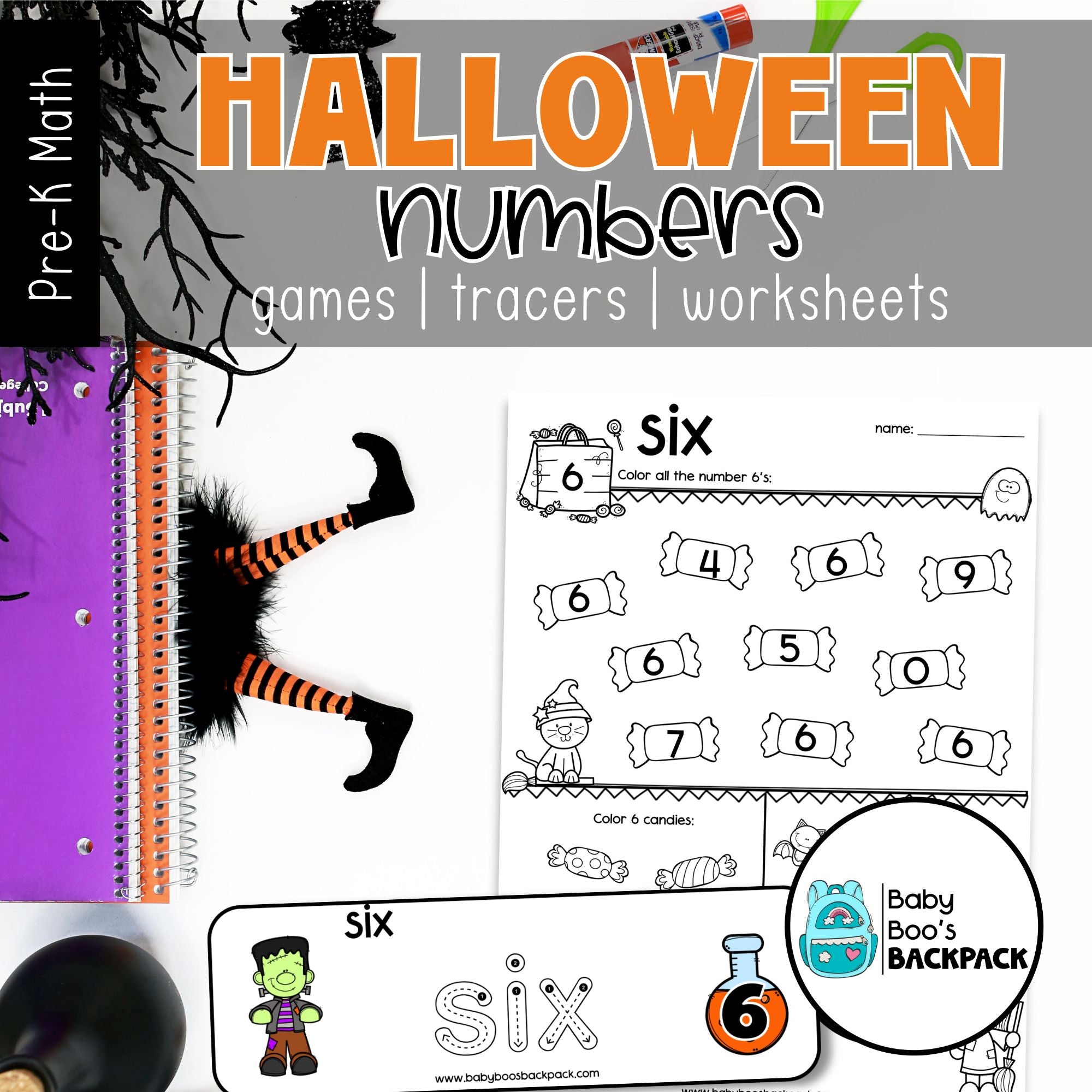 Halloween Numbers 0-10 | Cards, Tracers & Worksheets | One-to-One Corr ...