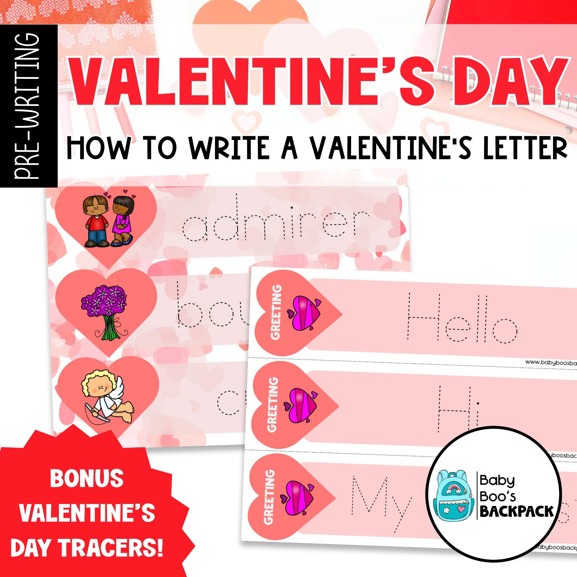 Pre-K Valentine's Day Letter Writing | How to Write A Valentine Letter ...