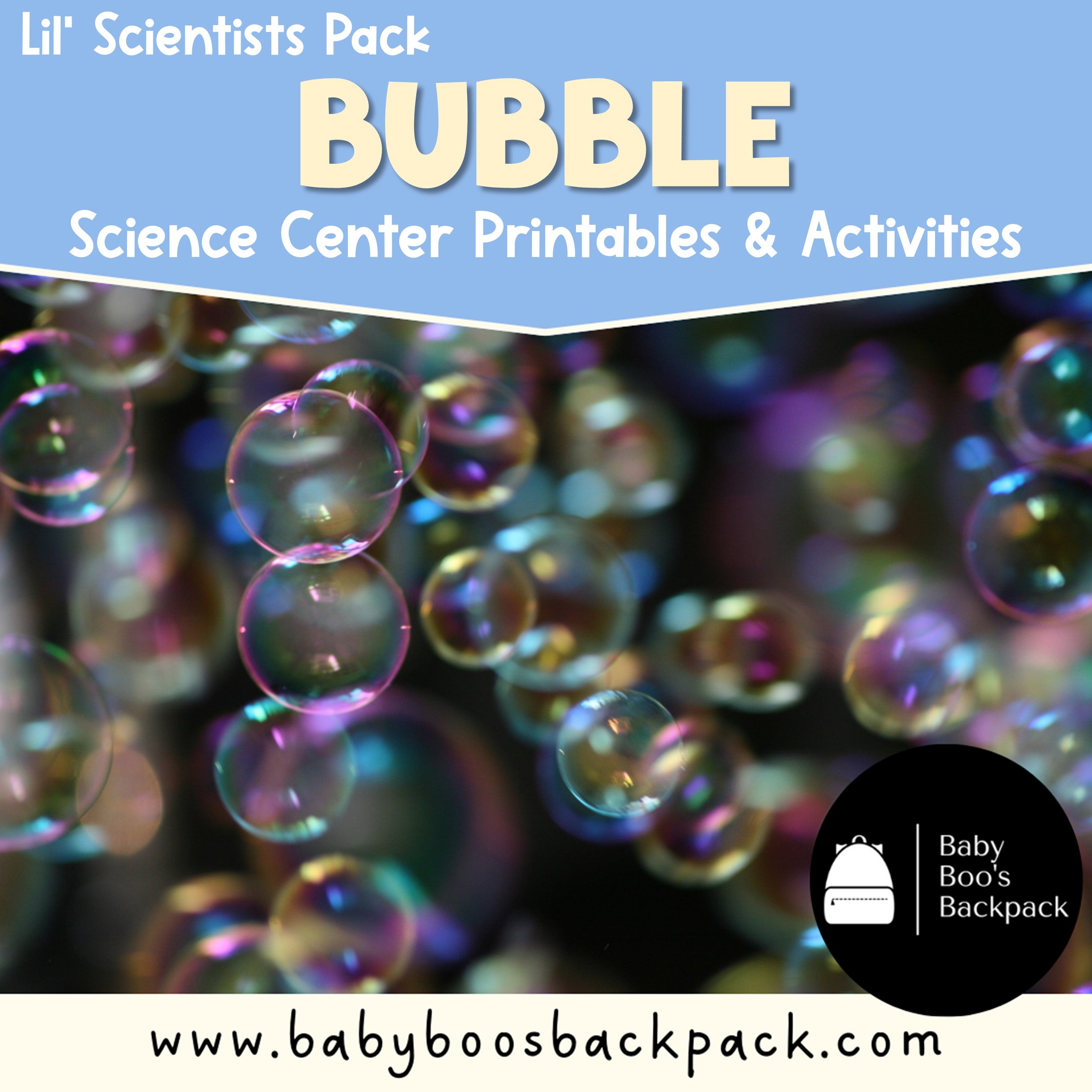 Bubble Science Pack: Activities, Experiments & Science Center Printabl ...
