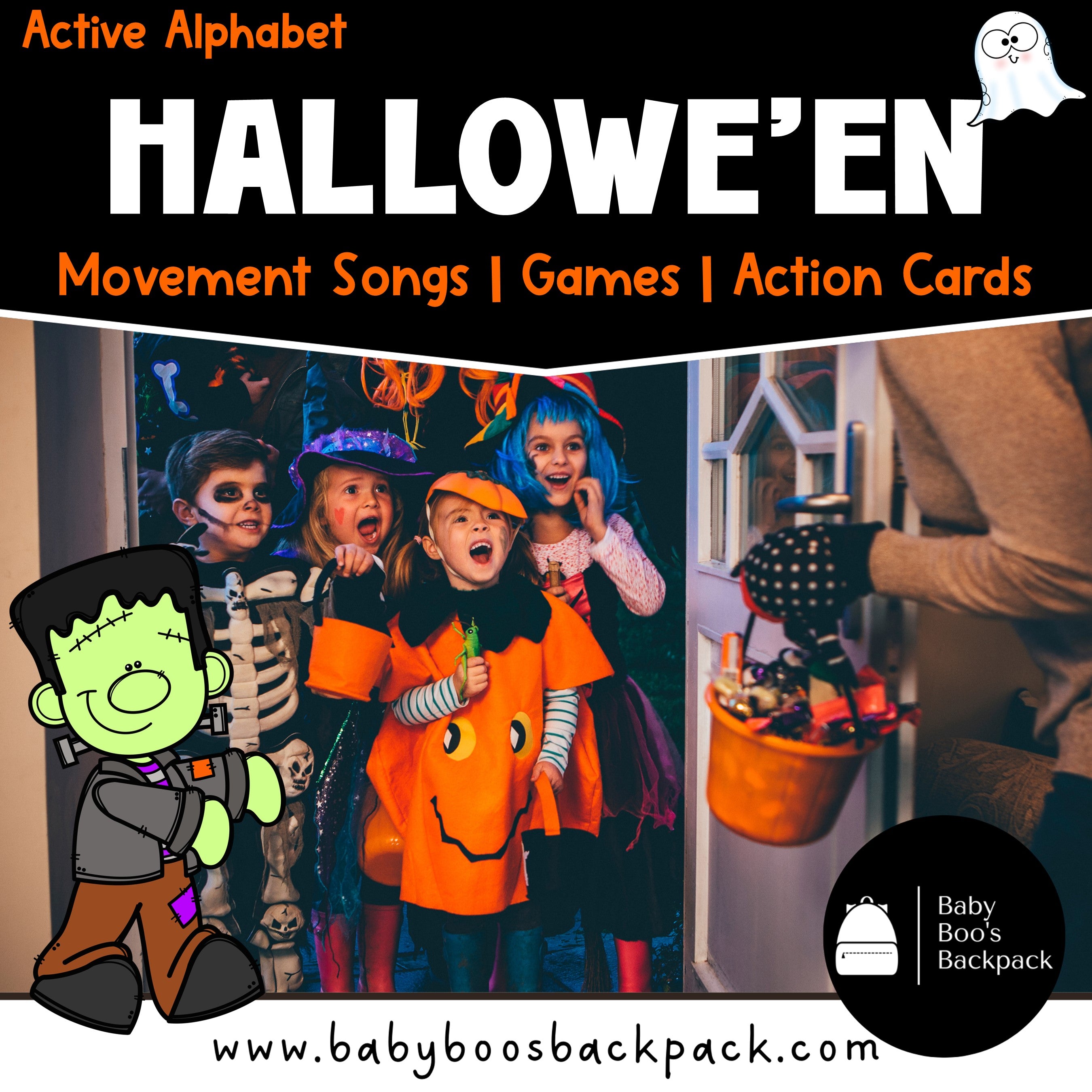 Active Alphabet: Halloween Songs & Games – Baby Boo's Backpack